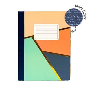 Pukka Pad, Carpe Diem Composition Notebooks - 3 Pack of Journals Featuring 140 Pages of College Ruled 80GSM Paper with Sturdy Cover Stock - 9.75 x 7.5in - Floral Love