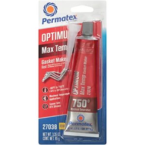 permatex 27038 optimum red high temperature gasket maker, 3 oz