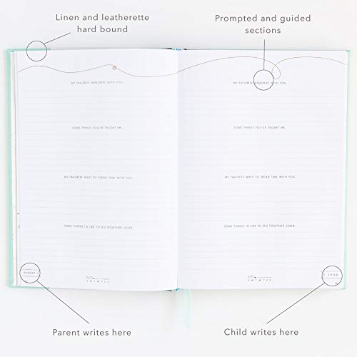 Promptly Journals, A Parent and Child Connection Journal (Dusty Blue) - Prompted Journal for Parent-Child Connection, Parent and Child Journal, Quality Time Gifts