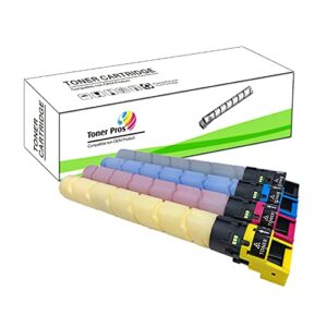 toner pros (tm) compatible [high yield] tn-328 (tn328) toner cartridge (tn328k tn328c tn328y tn328m) for konica minolta bizhub c250i c300i c360i coiper printer (4 color pack, 28k pages)