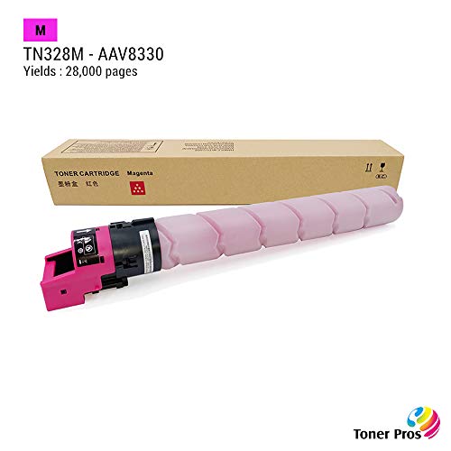 TONER PROS (TM) Compatible [High Yield] TN-328 (TN328) Toner Cartridge (TN328K TN328C TN328Y TN328M) for Konica Minolta Bizhub C250i C300i C360i Coiper Printer (4 Color Pack, 28K Pages)