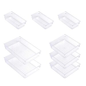 desk drawer organizer kitchen makeup - acrylic drawer organizer divider home bathroom office for large untensils