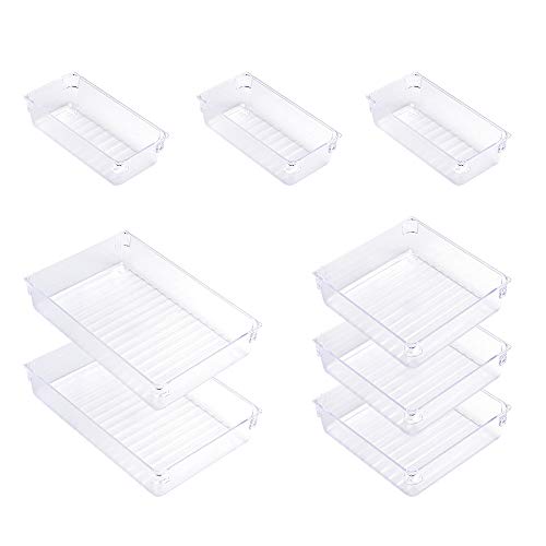 Desk Drawer Organizer Kitchen Makeup - Acrylic Drawer Organizer Divider Home Bathroom Office For Large Untensils