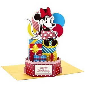 hallmark paper wonder minnie mouse pop up birthday card (extra sweet)