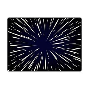 EMMTEEY Large Area Rugs, 5X7 Farmhouse Area Rug of Indoor Outdoor Kids,Boys,Girls Star Wars Flying Through The Stars Speed Light