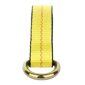 OCPTY 4 x Lasso Straps Wrecker Car Hauler Truck Tow Dolly Tire Wheel Tie Down Strap Yellow (2in. X 8ft.)