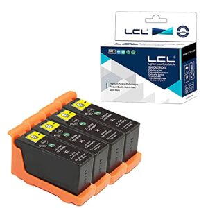 lcl compatible ink cartridge pigment replacement for lexmark 100xl 105xl 108xl 14n1068 high yield s300 s301 s302 s305 s308 s402 s405 s408 s409 intuition s502 s505 s508 s605 s608 genesi (4-pack black)