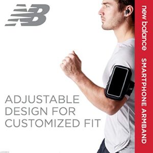 New Balance Running Phone Holder Armband Sleeve - Cell Phone Jogging Case Arm Strap | Water Resistant Athletic Workout Gym Exercise Fitness Accessories for Apple iPhone, Android for Samsung Galaxy