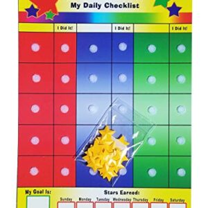 Kenson Kids I Can Do It! My Daily Checklist Reward Chart Replacement Board & Stars