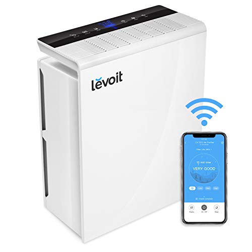 LEVOIT Smart Wifi Air Purifier for Home, Extra-Large Room with H13 True HEPA Filter & Air Purifier LV-PUR131 Replacement Filter True HEPA & Activated Carbon Filters Set, LV-PUR131-RF (2 Pack)