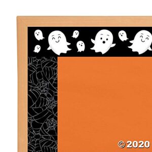 double-sided halloween bulletin board borders - teacher classroom decor - 12 pieces