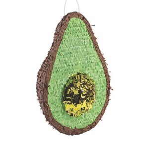 avocado pinata - guac and chips fiesta party game and cinco de mayo supplies