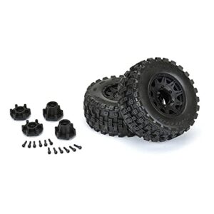 Pro-line Racing 1/10 Badlands MX28 Belted F/R 2.8" MT Tres Mounted 12mm Blk Raid 2 PRO1017410