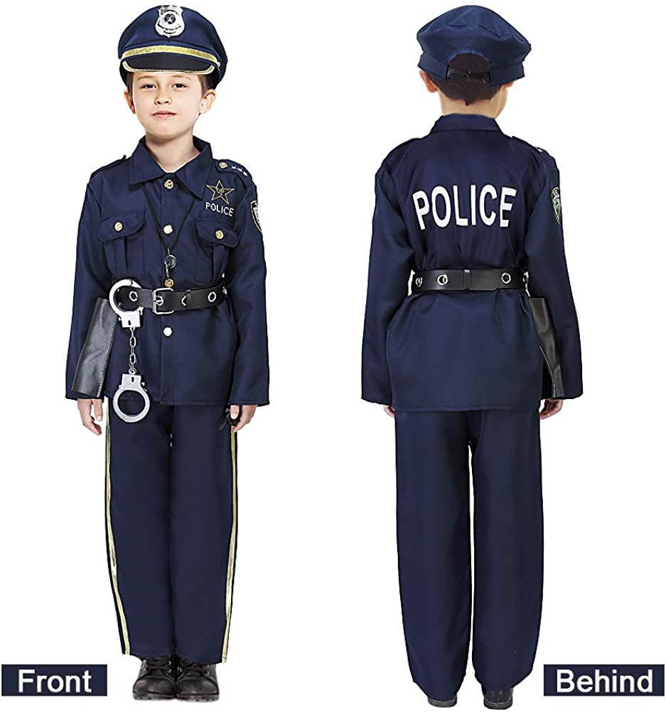 Twister.CK Police Costume for kids Halloween Police Officer Costume