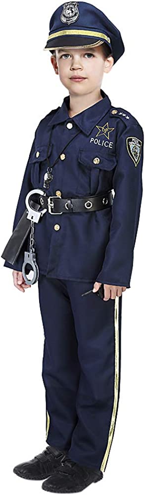 Twister.CK Police Costume for kids Halloween Police Officer Costume