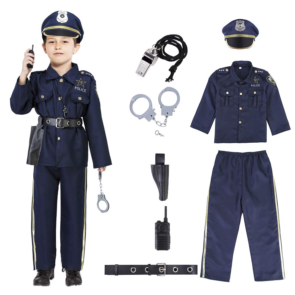 Twister.CK Police Costume for kids Halloween Police Officer Costume