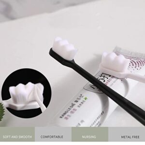 hongjin Extra Soft Toothbrush, Ultra Soft-bristled Adult Toothbrush Micro Nano 15000 Floss Bristle Good Cleaning Effect for Sensitive Teeth Oral Gum Recession