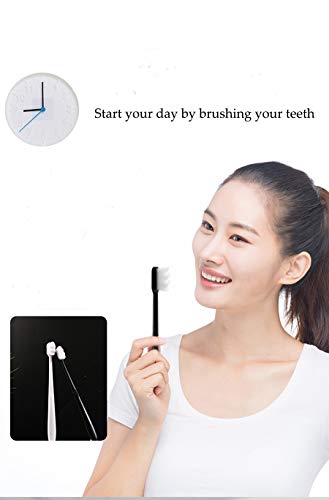 hongjin Extra Soft Toothbrush, Ultra Soft-bristled Adult Toothbrush Micro Nano 15000 Floss Bristle Good Cleaning Effect for Sensitive Teeth Oral Gum Recession