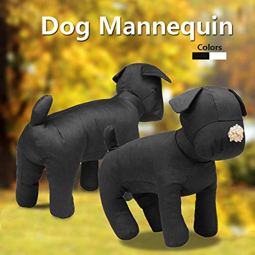 Pet Dog Mannequin for Display and Sewing Standing Dog Model Cotton Stuffed for Pet Goods Suppler Shop Puppy Clothing Apparel Display