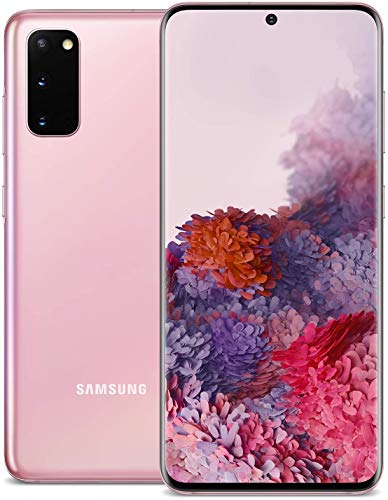 SAMSUNG Galaxy S20 5G Factory Unlocked Android Smartphone SM-G981U US Version | Fingerprint ID & Facial Recognition | Long-Lasting Battery (Cloud Pink, 128GB)