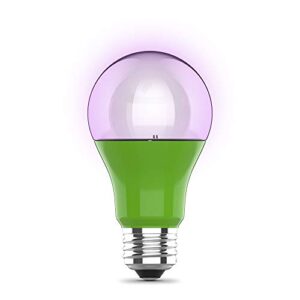 feit electric a19/grow/ledg2/bx full spectrum led 60w equivalent a19 non-dimmable hydro grow light bulb, green