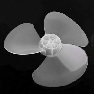 dPois Plastic 3 Leaves Fan Blade Replacement for Standing Pedestal Fan Table Fanner General Accessories White 12 Inch