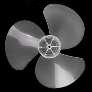 dPois Plastic 3 Leaves Fan Blade Replacement for Standing Pedestal Fan Table Fanner General Accessories White 12 Inch