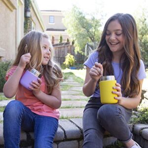 MIRA Lunch, Food Jar 2 Pack - Vacuum Insulated Stainless Steel Lunch Thermos - 13.5 oz - Set of 2 - Cactus Green, Denim Blue