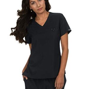 KOI Basics KOI1011 Women's Scrub Top Black M