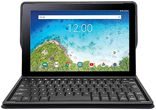 RCA 2018 Viking Pro 2-in-1 10.1" Touchscreen High Performance Tablet Laptop PC, Intel Quad-Core Processor, 1G RAM, 32GB HDD, Detachable Keyboard, Webcam, Android 5.0 Lollipop (Charcoal)