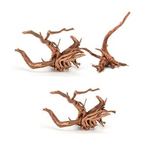 tfwadmx aquarium driftwood, spider wood sinkable driftwood for fish tank decorations natural branches for reptile