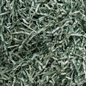 Soft & Thin Cut Crinkle Paper Shred Filler (1 LB) for Gift Wrapping & Basket Filling - Sage | MagicWater Supply