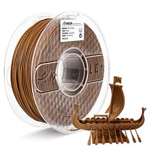 amolen dark wood walnut pla filament 1.75mm,walnut 3d printer filament with 30% real wood fiber,wood filament,1kg