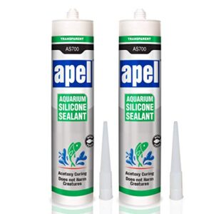 aquarium silicone sealant (2 x 10.4 fl oz) safe for fish (2 pack)