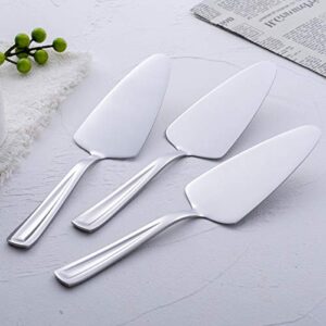 GoGeiLi Pie Cake Server, 9.3-inch Stainless Steel Pizza Pastry Server Set of 3, Dishwasher Safe