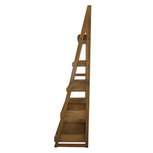 Cascade 5-Shelf Ladder Bookcase - Alpine Gray (318-827)