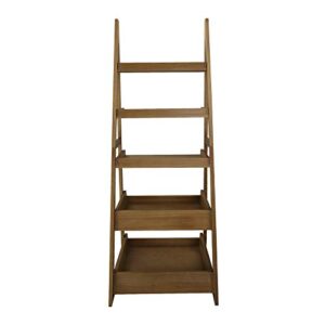 Cascade 5-Shelf Ladder Bookcase - Alpine Gray (318-827)