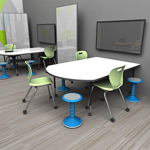 Learniture Active Motion Stool Flexible Seating for School Classroom, Office or Home - 18" Seat Height - Green Apple (LNT-NUS450-GA-SO)