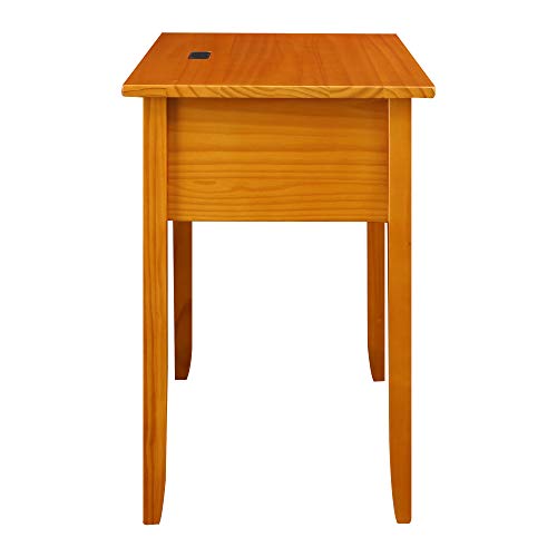 Casual Home Lucia USB Port-Honey Oak Nightstand