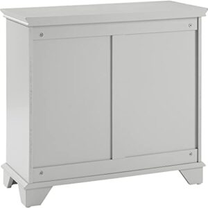 Crosley Furniture CF7003-GY Lydia Two-Compartment Tilt-Out Linen Hamper, Gray