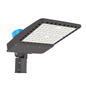 wyzm led parking lot light 300w,5500k 39,000 lumens,1000w metal halide/hps replacement,ip65 waterproof, outdoor led parking lot light for stadium,roadways,adjustable commercial light(300w slip fit)