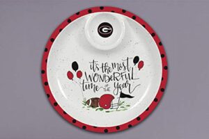 magnolia lane georgia bulldogs melamine chip and dip bowl