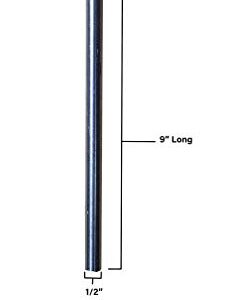 Class A Customs | Pair of Telescoping Trailer Swing Down Stabilizer Jacks (1000lb Capacity Each) 11.5"-18" | Includes 9" Long Bar/Crank