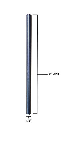 Class A Customs | Pair of Telescoping Trailer Swing Down Stabilizer Jacks (1000lb Capacity Each) 11.5"-18" | Includes 9" Long Bar/Crank