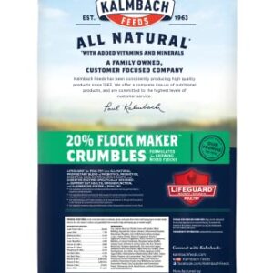 Kalmbach Feeds 20% Flock Maker Crumbles for Mixed Flocks of Poultry, 50 lb