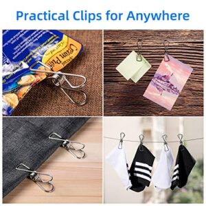 Heavy Duty Clothes Pins for Hanging Clothes, Stainless Steel Clothespins for Landry, Metal Clothes Clips, Clothes Pegs