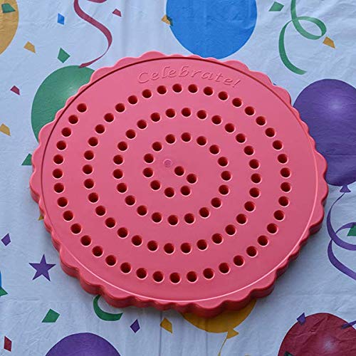 Birthday Candle Board, Birthday Candle Holder, Celebration Board - A Clean and Germ-Free Way to Celebrate with Birthday Candles, Red Orange