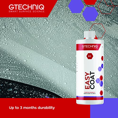 Gtechniq - Easy Coat Refill - Up to 3 Months of Durability; Quick & Easy to Apply; Coating Safe; Apply to Auto Paint or Glass Surfaces; Protect from UV Rays, Chemicals, Weather, Dirt (500 milliliters)