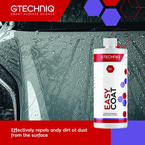 Gtechniq - Easy Coat Refill - Up to 3 Months of Durability; Quick & Easy to Apply; Coating Safe; Apply to Auto Paint or Glass Surfaces; Protect from UV Rays, Chemicals, Weather, Dirt (500 milliliters)