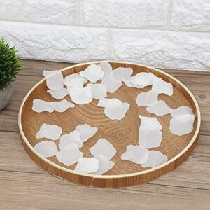 Serving Tray, Dinner plate Wooden Round Serving Basket for Tea Set Fruits Candies Food Home Decoration (30 cm)